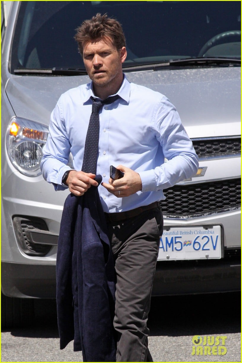 Sam Worthington Shows Some Chest Hair on 'Shack' Set: Photo 3402745 ...