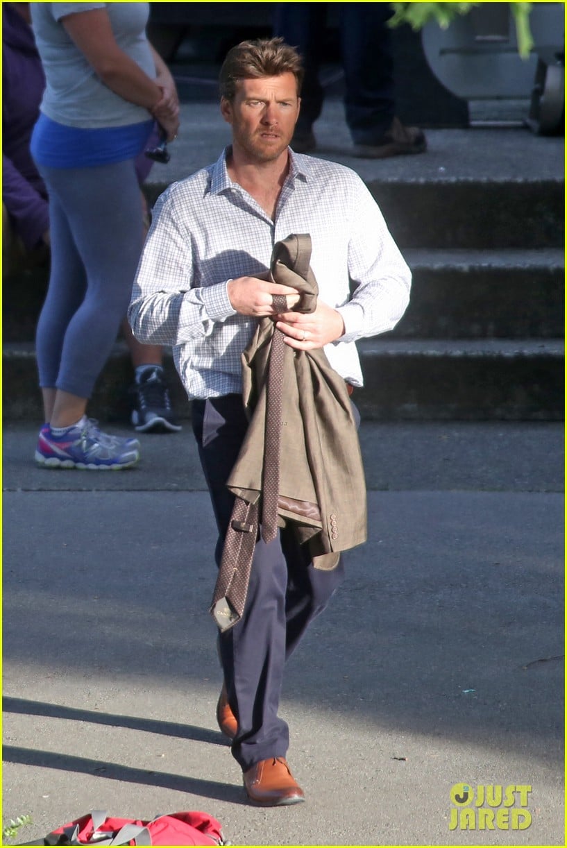 Sam Worthington Shows Some Chest Hair on 'Shack' Set: Photo 3402752 ...