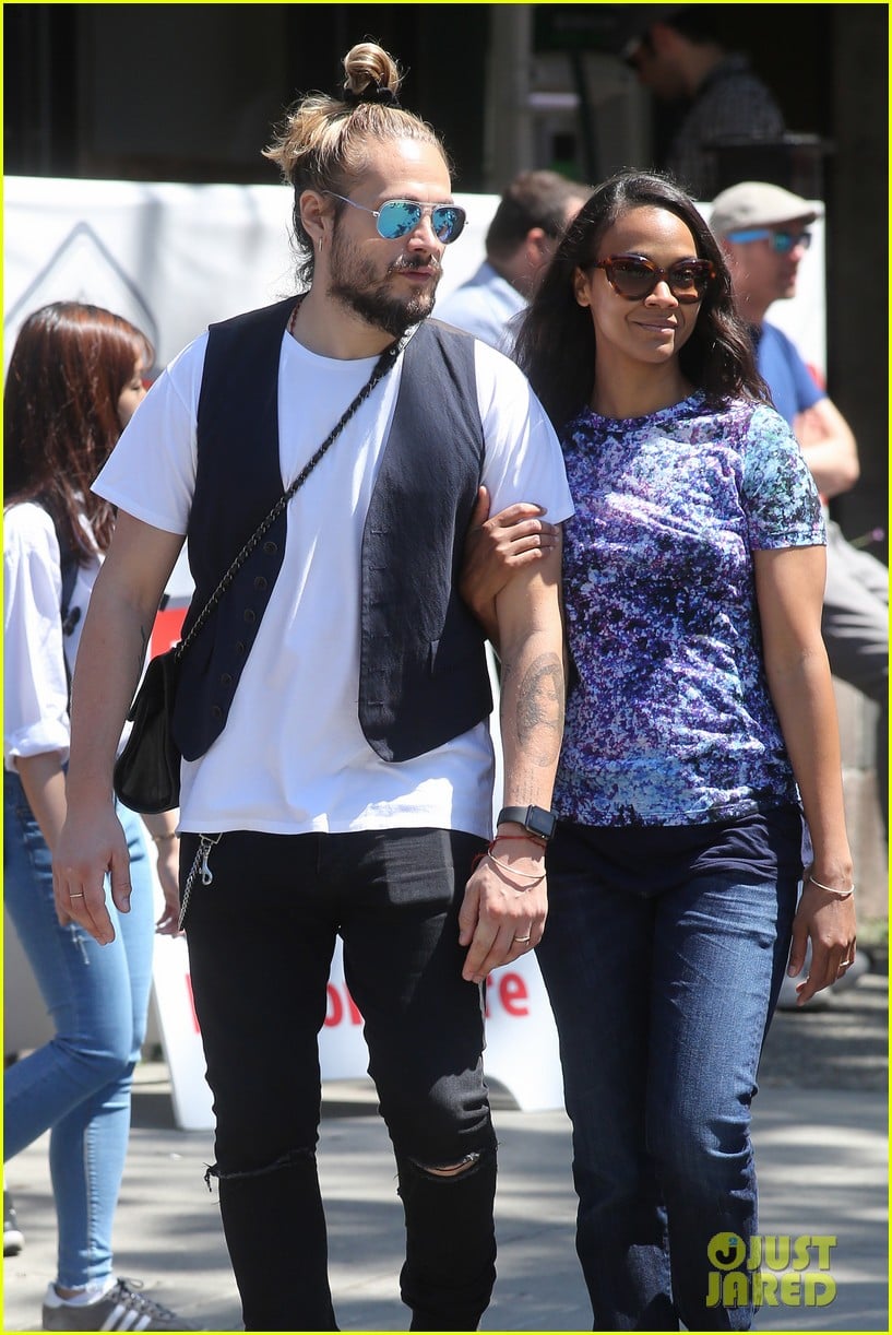 Zoe Saldana Spends Her Birthday at the Aquarium With Hubby Marco Perego ...