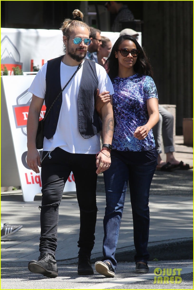 Zoe Saldana Spends Her Birthday at the Aquarium With Hubby Marco Perego ...