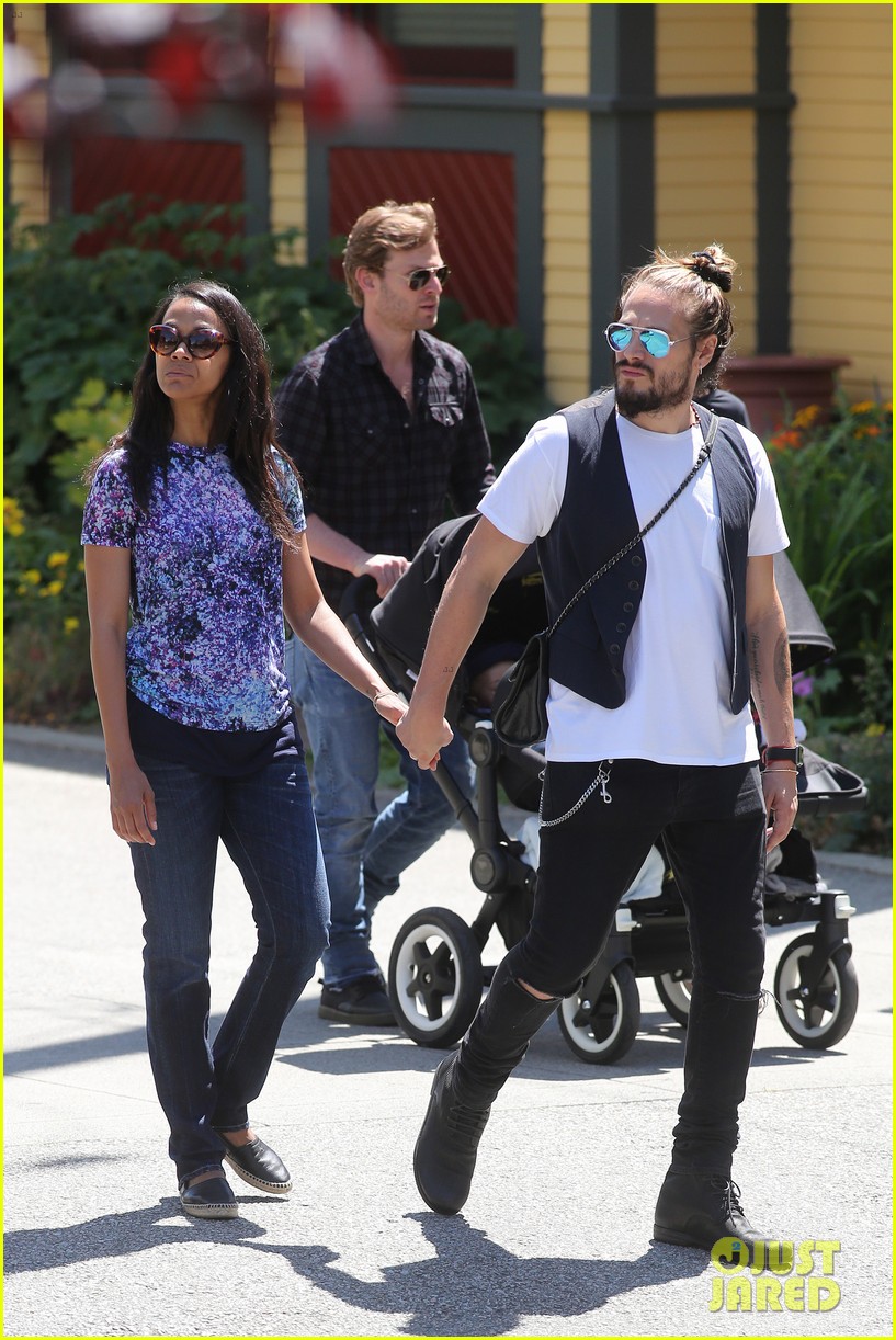 Zoe Saldana Spends Her Birthday at the Aquarium With Hubby Marco Perego ...