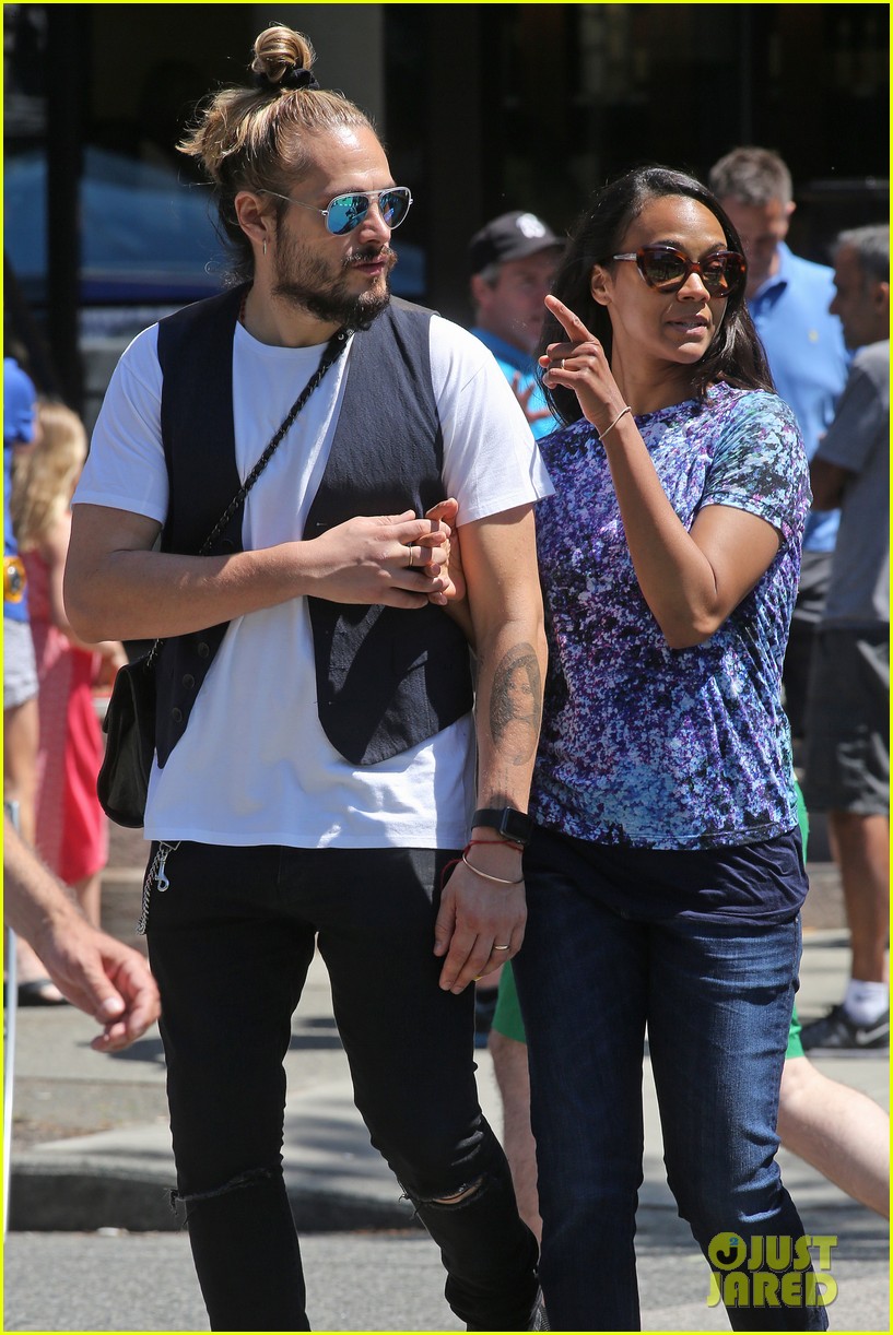 Zoe Saldana Spends Her Birthday at the Aquarium With Hubby Marco Perego ...