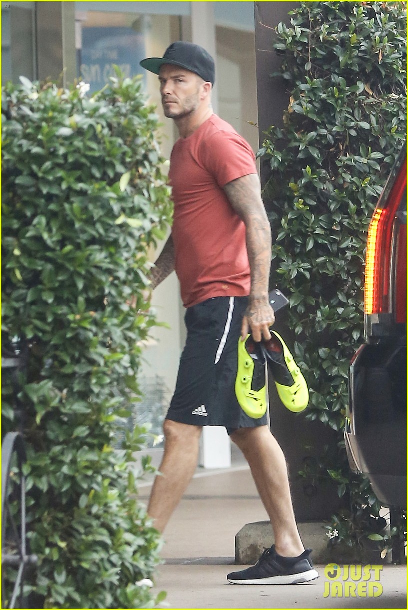 David Beckham Works Out After Late-Night Crepe With Brooklyn: Photo ...