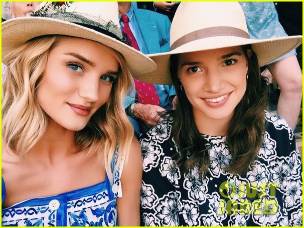 Rosie Huntington-Whiteley Watches Serena Williams Win Wimbledon Match ...