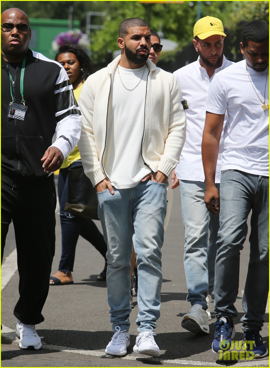 Rosamund Pike, Drake & Others Attend Wimbledon Tennis Championships ...