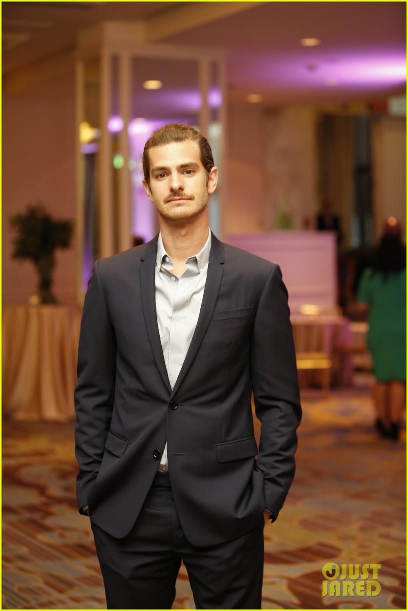 Andrew Garfield Shows Off New Mustache At HFPA's Grants Banquet: Photo ...