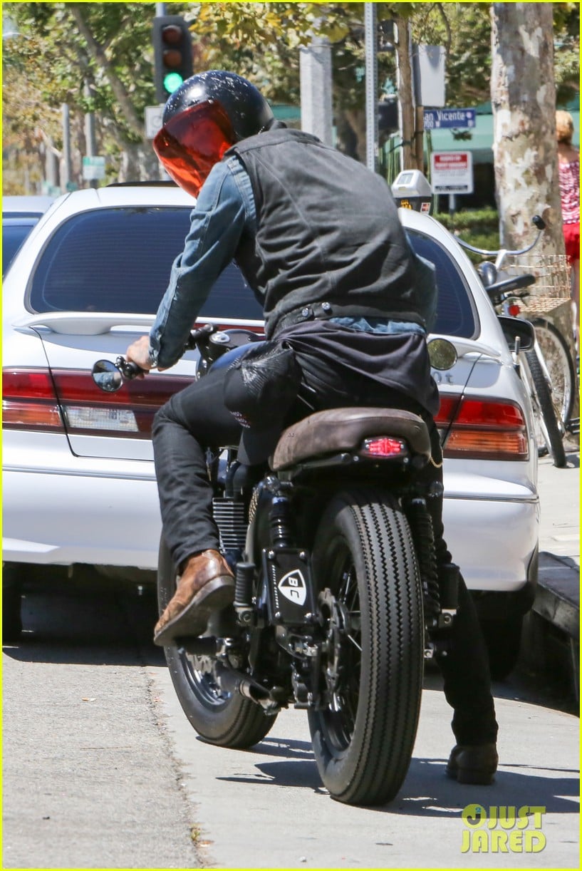 David Beckham Motorcycle Photoshoot