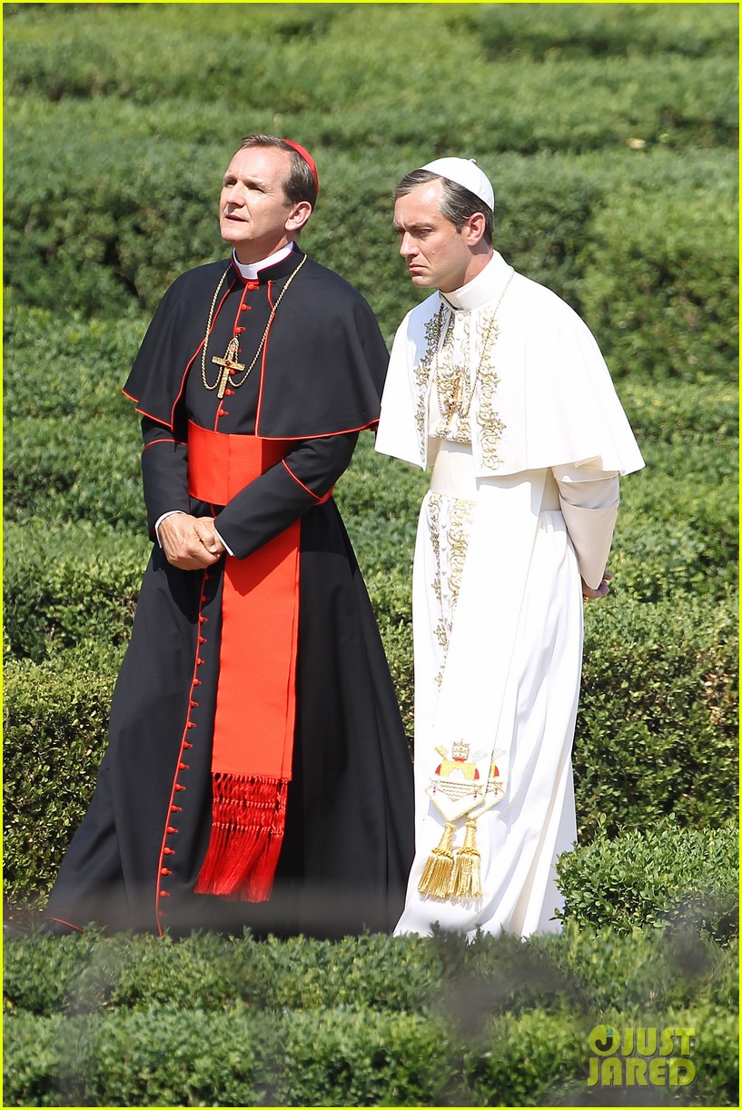 Jude Law & Sebastian Roché Continue 'Young Pope' in Rome: Photo 3433925 ...