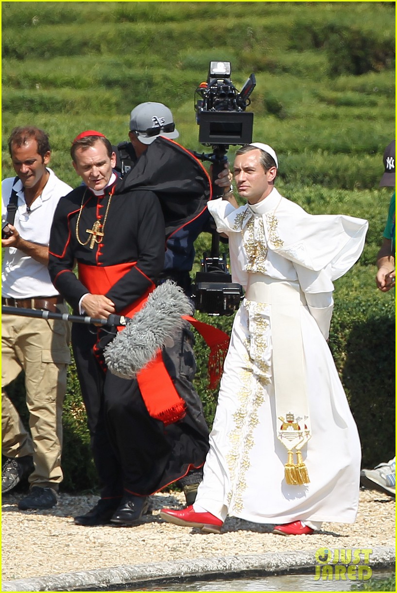 Jude Law & Sebastian Roché Continue 'Young Pope' in Rome: Photo 3433933 ...