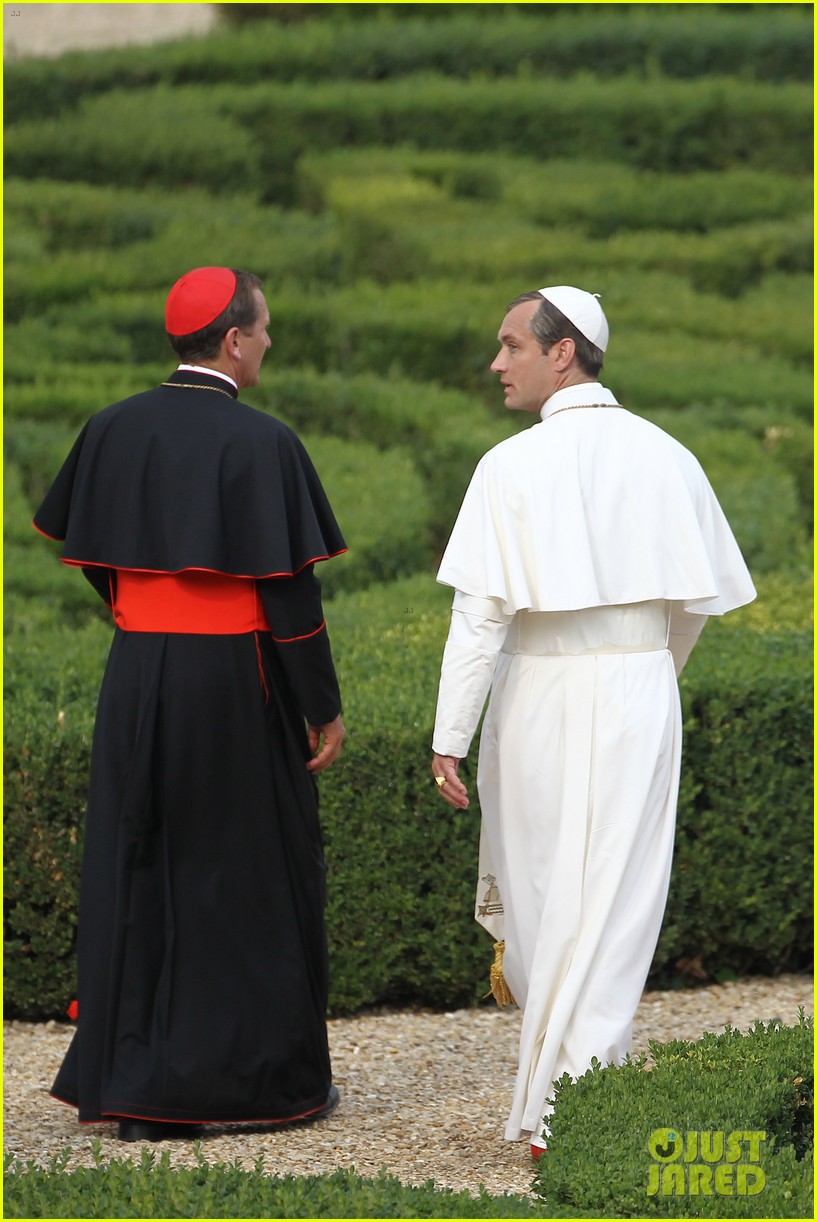 Jude Law & Sebastian Roché Continue 'Young Pope' in Rome: Photo 3433934 ...