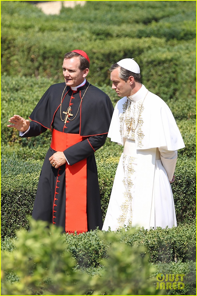 Jude Law & Sebastian Roché Continue 'Young Pope' in Rome: Photo 3433937 ...