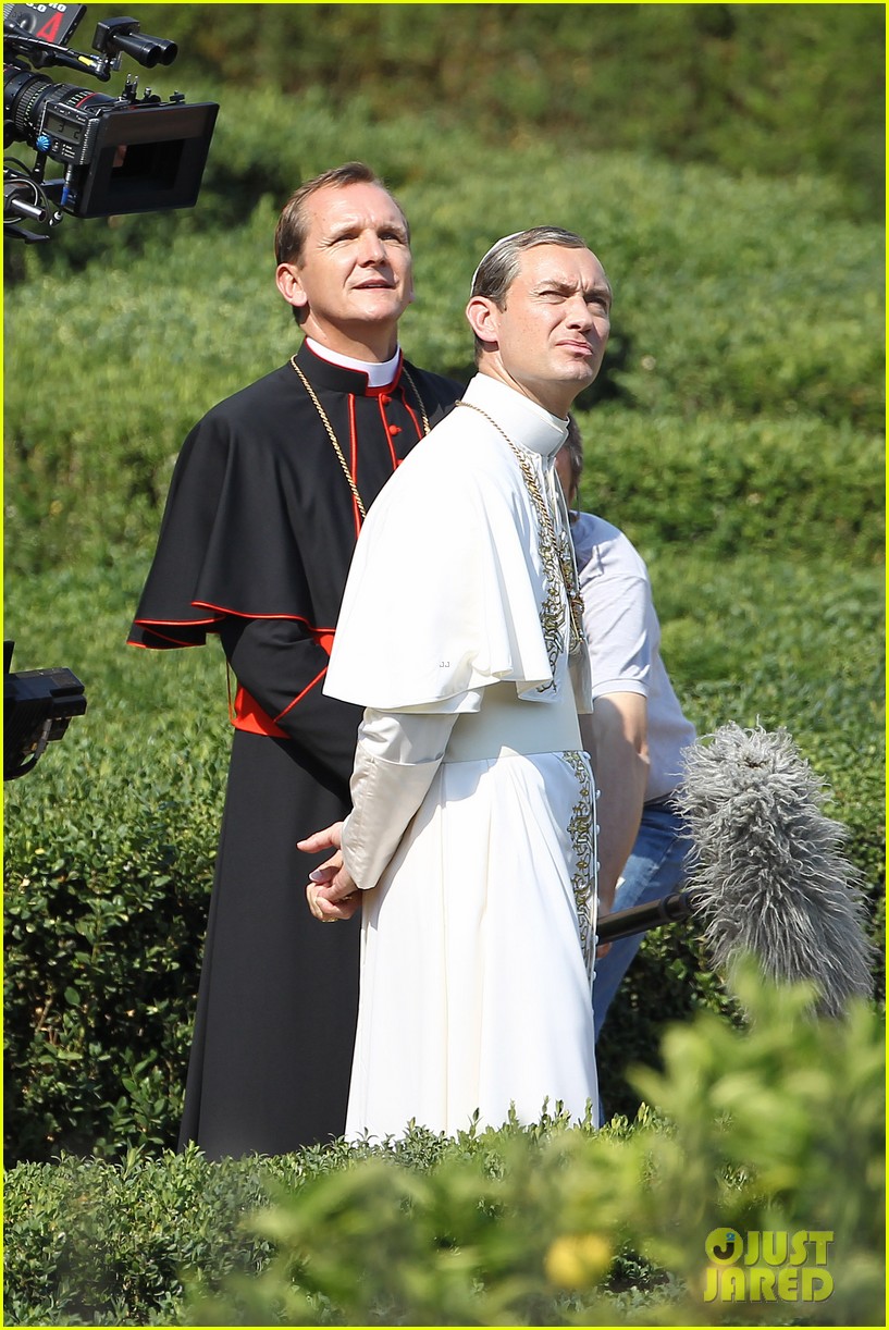 Jude Law & Sebastian Roché Continue 'Young Pope' in Rome: Photo 3433941 ...