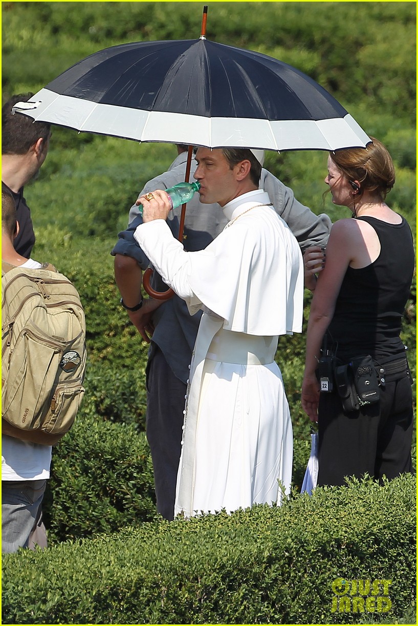 Jude Law & Sebastian Roché Continue 'Young Pope' in Rome: Photo 3433943 ...