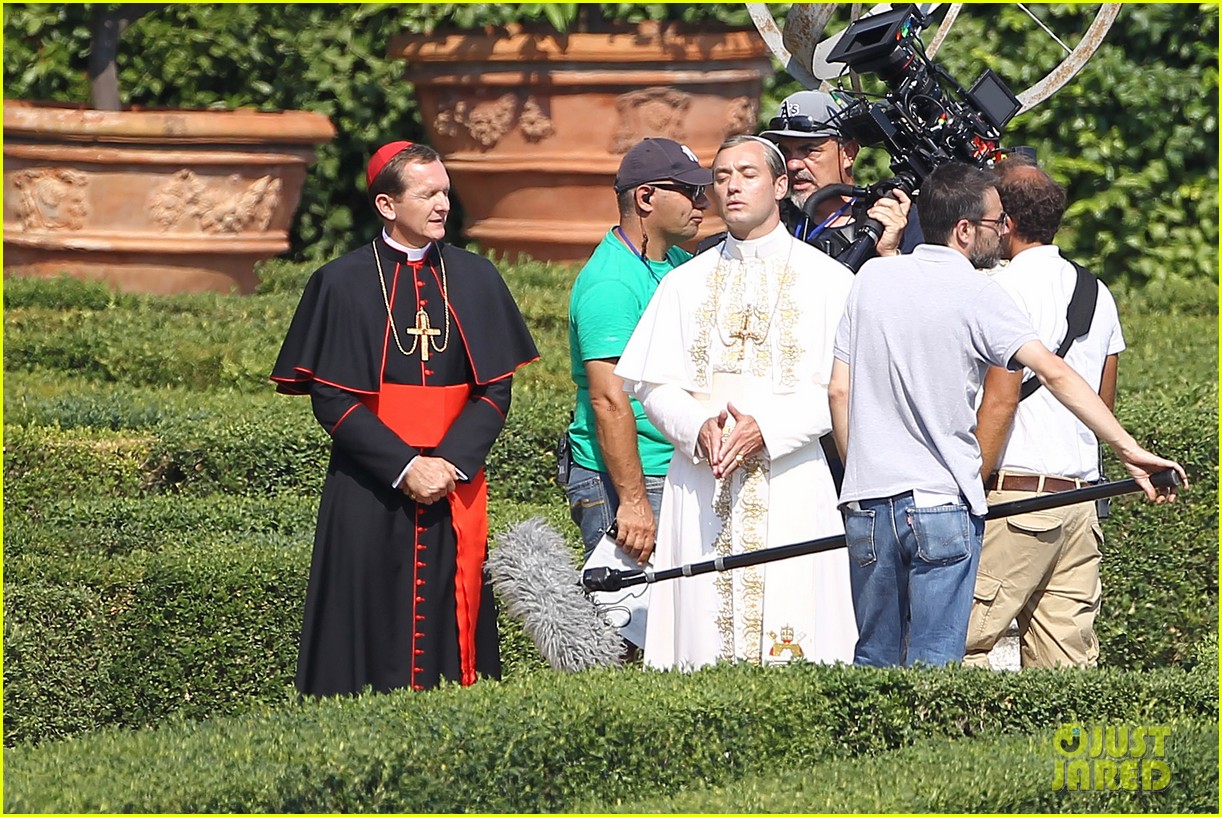 Jude Law & Sebastian Roché Continue 'Young Pope' in Rome: Photo 3433946 ...