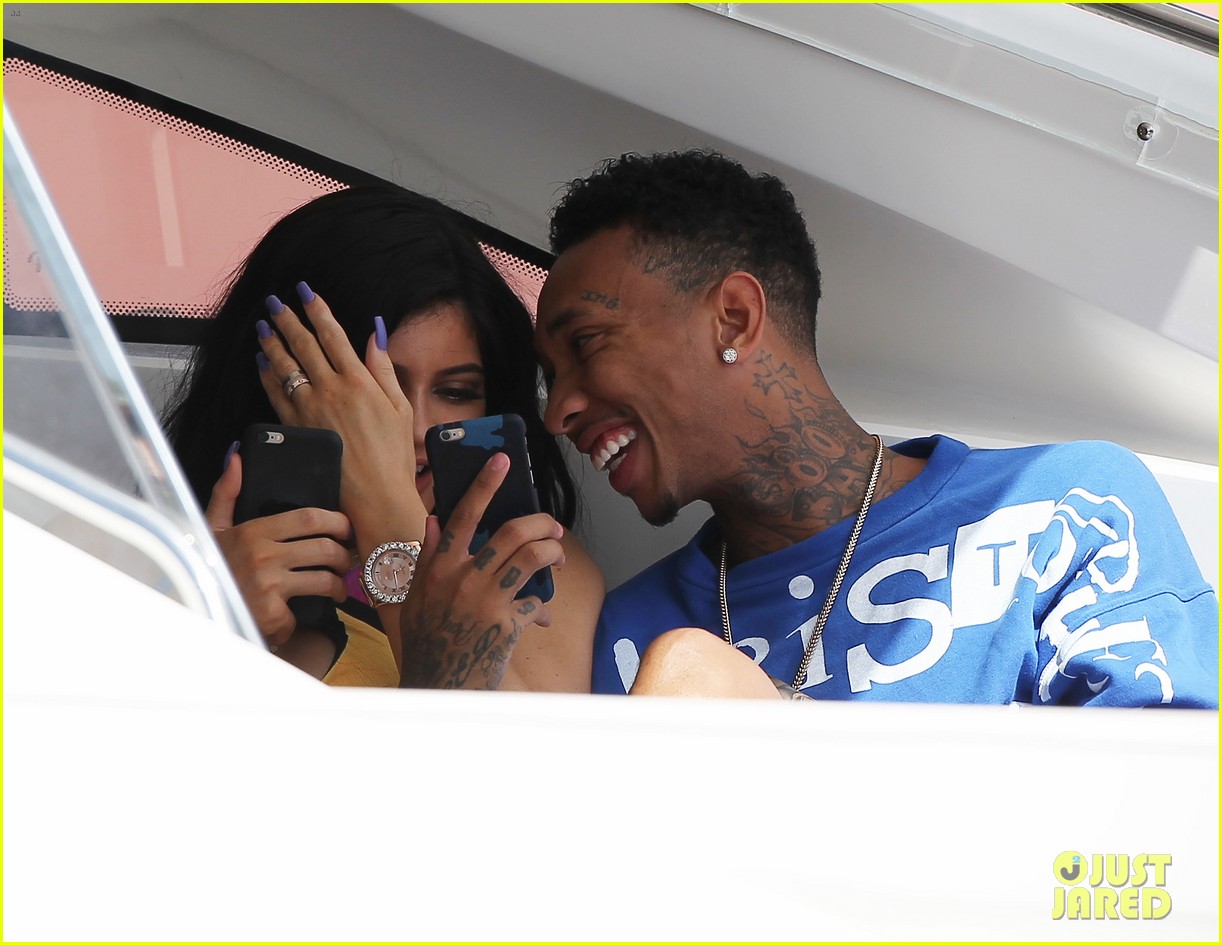 Kylie Jenner & Tyga Hold Hands While Flyboarding Together!: Photo ...