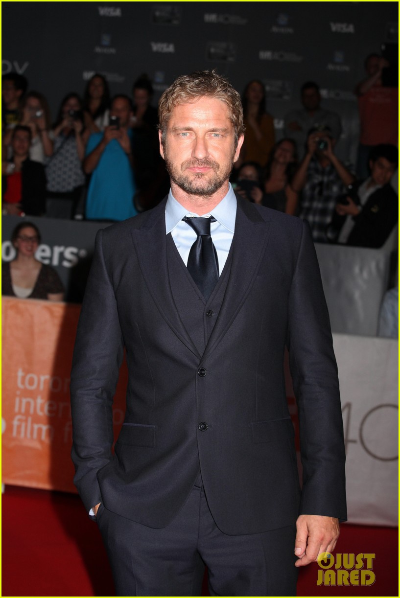 Gerard Butler Joins Salma Hayek & Adrien Brody At TIFF For 'Septembers ...