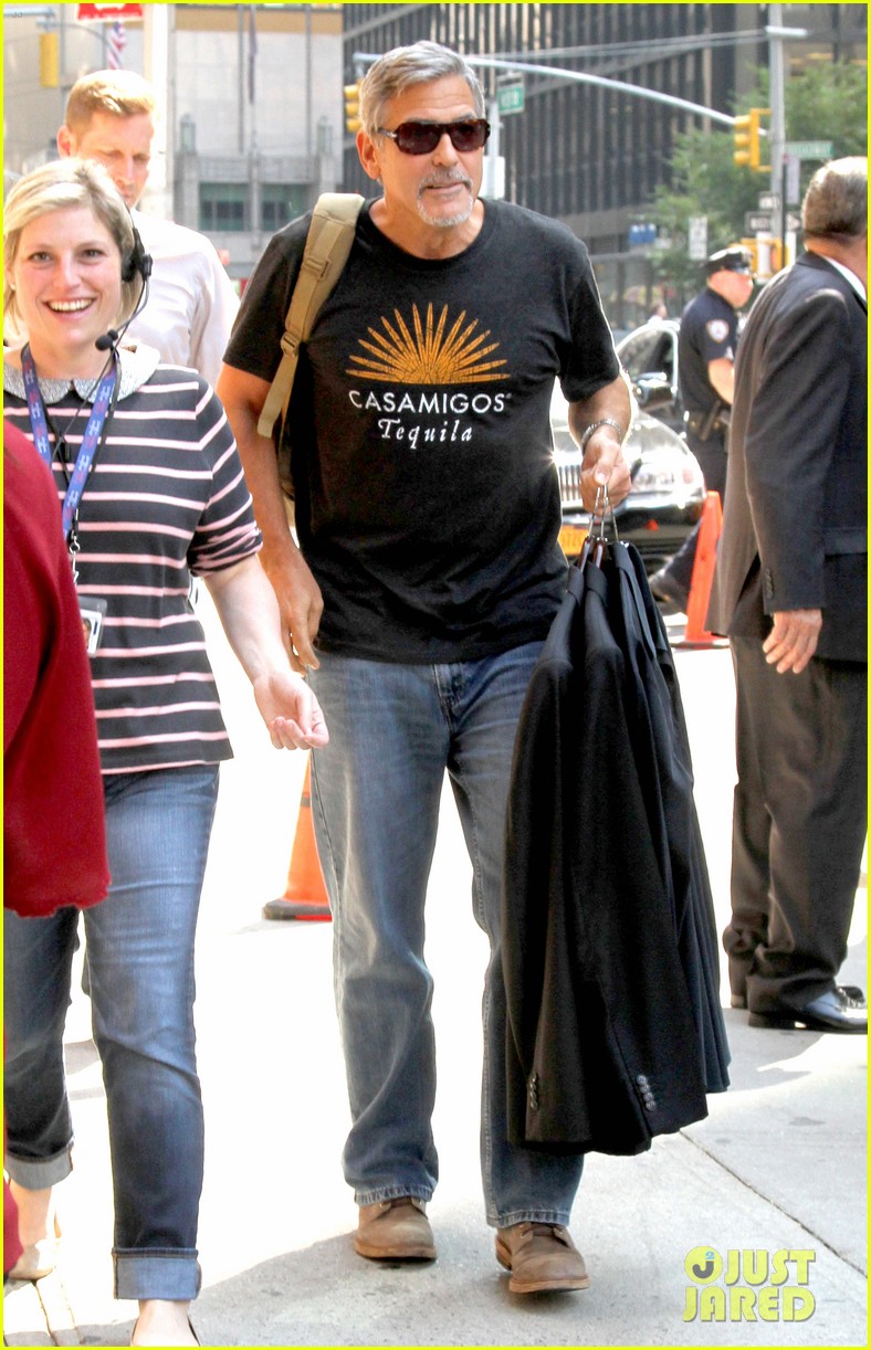 George Clooney Helps Colbert Premiere 'The Late Show' Tonight: Photo ...