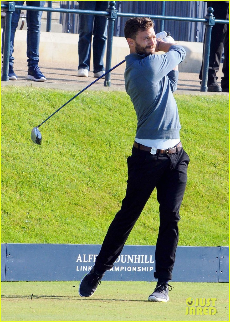 Jamie Dornan Practices for Golf Competition in Scotland: Photo 3474378 ...