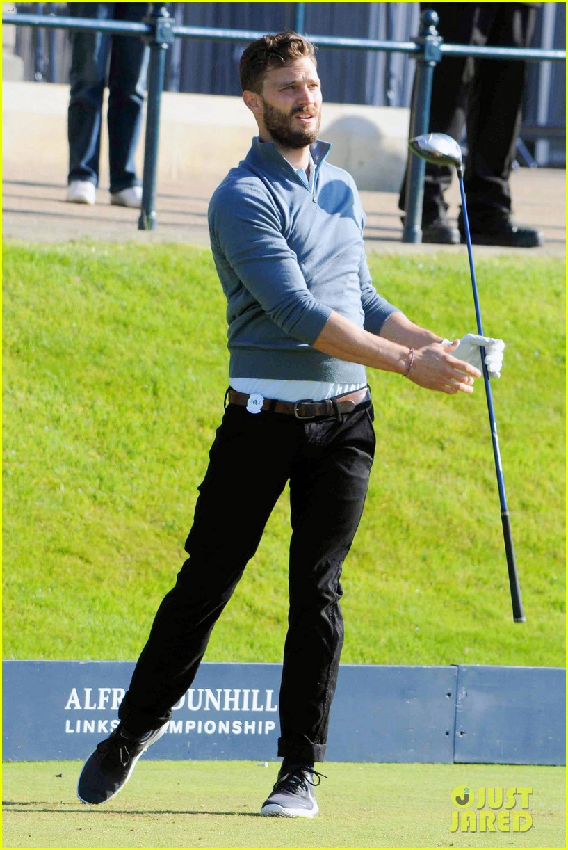 Jamie Dornan Practices for Golf Competition in Scotland: Photo 3474379 ...