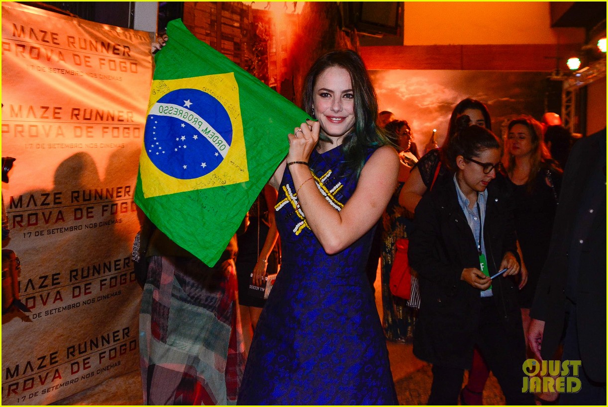 Kaya Scodelario Cries At Brazilian Premiere of 'Maze Runner: The Scorch ...
