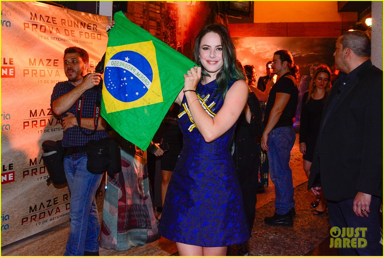 Kaya Scodelario Cries At Brazilian Premiere of 'Maze Runner: The Scorch ...