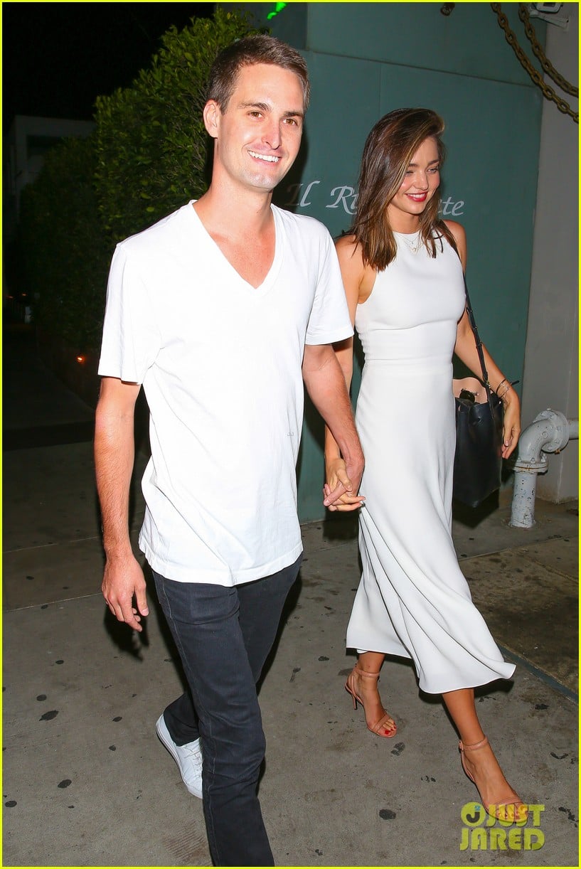 Miranda Kerr & Snapchat's Evan Spiegel Look So Happy Together on Their ...