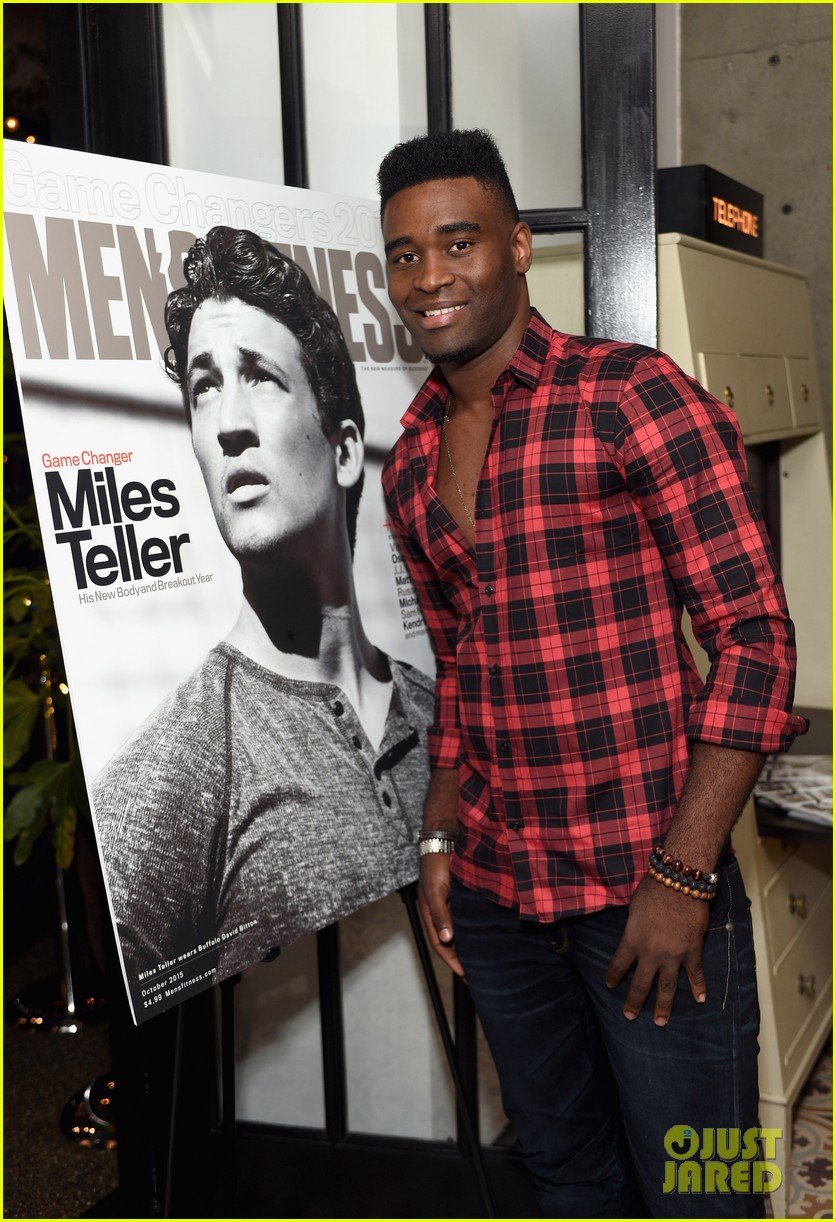 Miles Teller Gets Kiss From Keleigh Sperry At Men's Fitness' Game ...