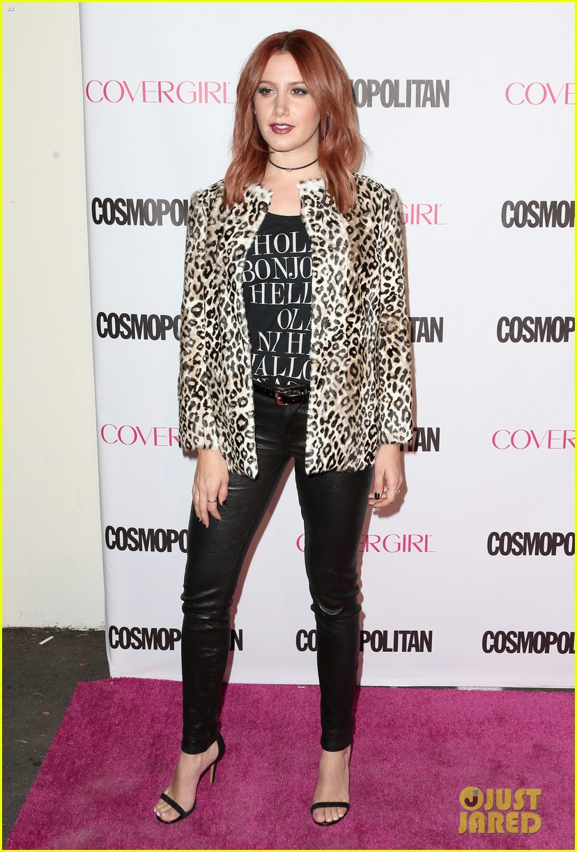 Ashley Tisdale Shows Off Red Hair at Cosmo's 50th Birthday: Photo ...