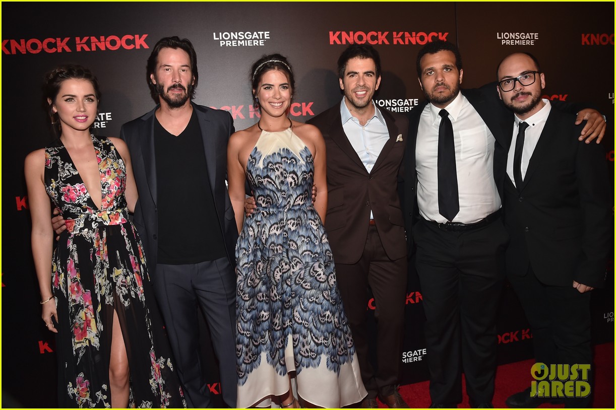 Keanu Reeves Brings 'Knock Knock' To Hollywood with Lorenza Izzo & Eli ...