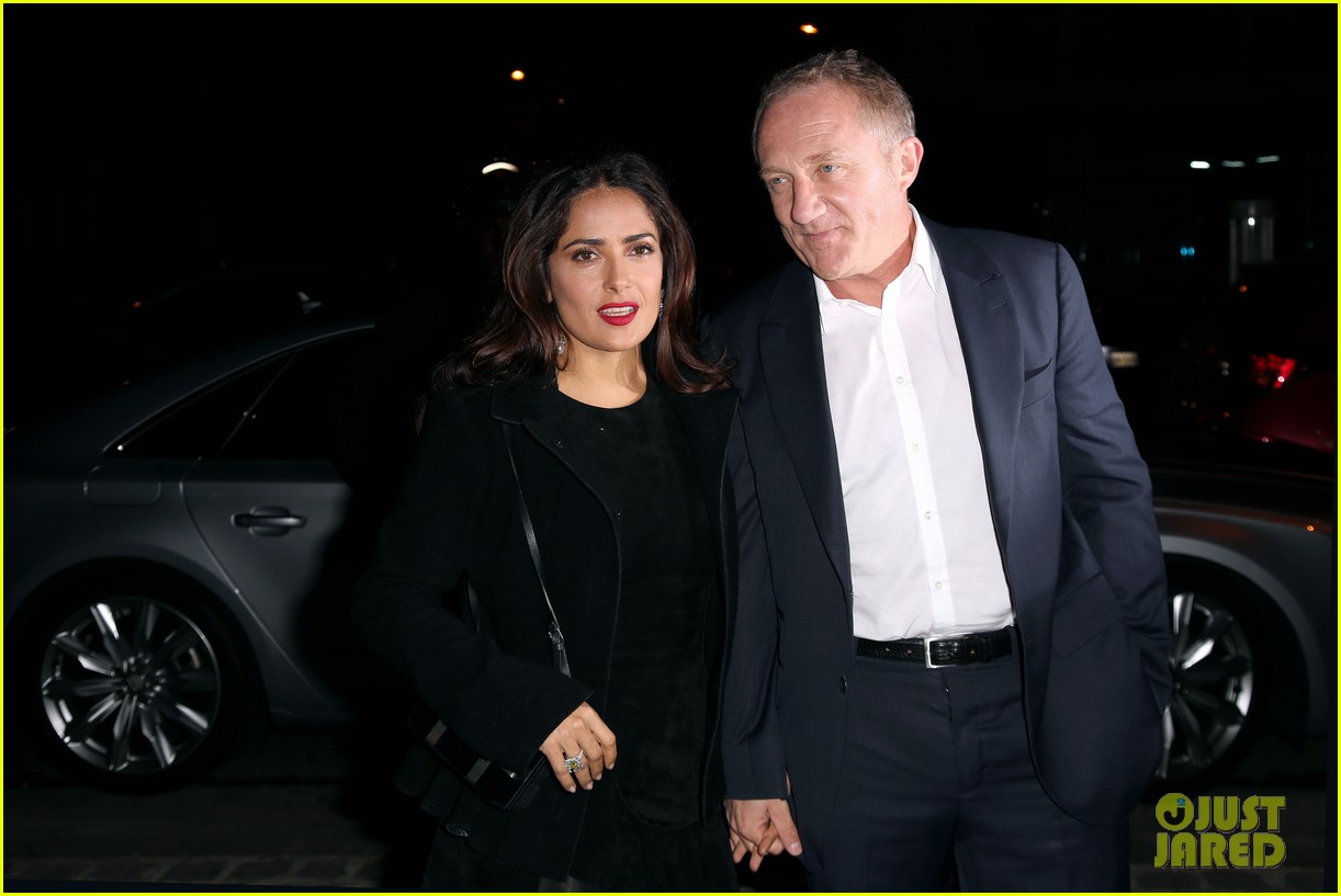 Salma Hayek & Her Husband Hit Up the Alexander McQueen Show: Photo ...