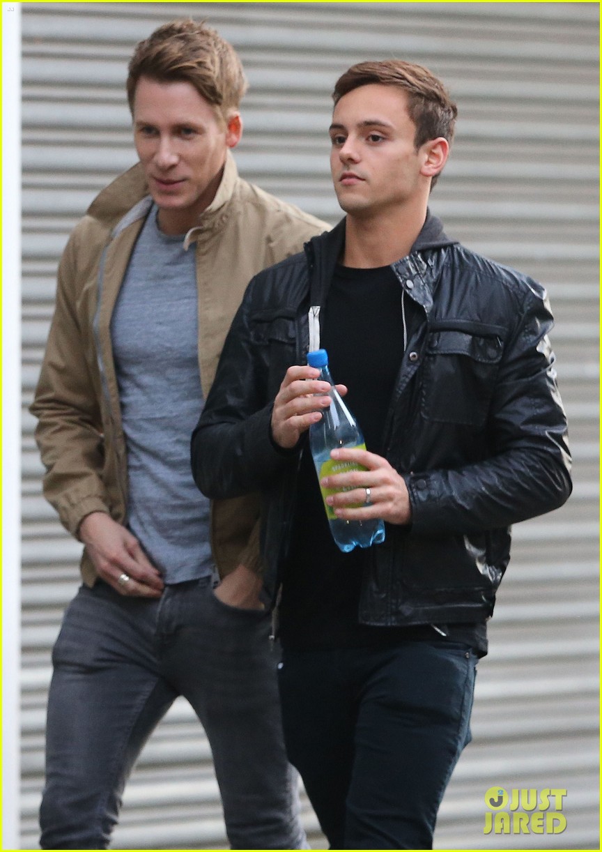 Tom Daley & Dustin Lance Black Emerge After Announcing Engagement ...