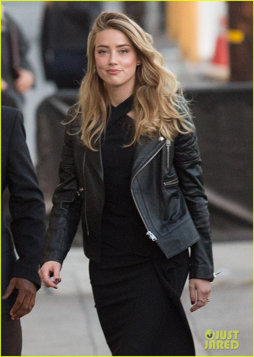 Amber Heard Gives Jimmy Kimmel a Kiss From Johnny Depp: Photo 3511850 ...