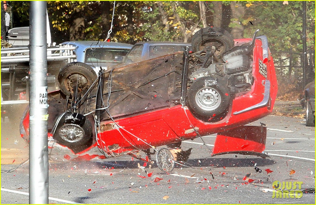 Ben Stiller Films a Car Crash Scene for 'Zoolander 2' in NYC: Photo ...
