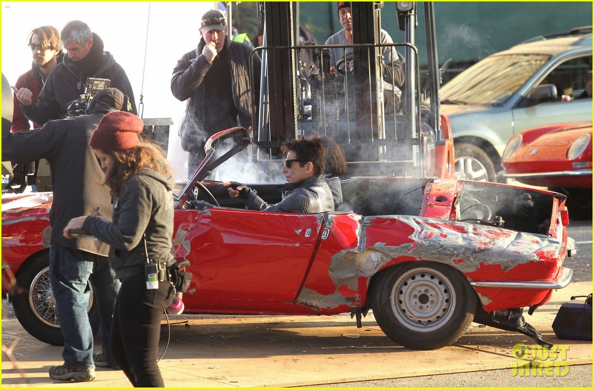 Ben Stiller Films a Car Crash Scene for 'Zoolander 2' in NYC: Photo ...