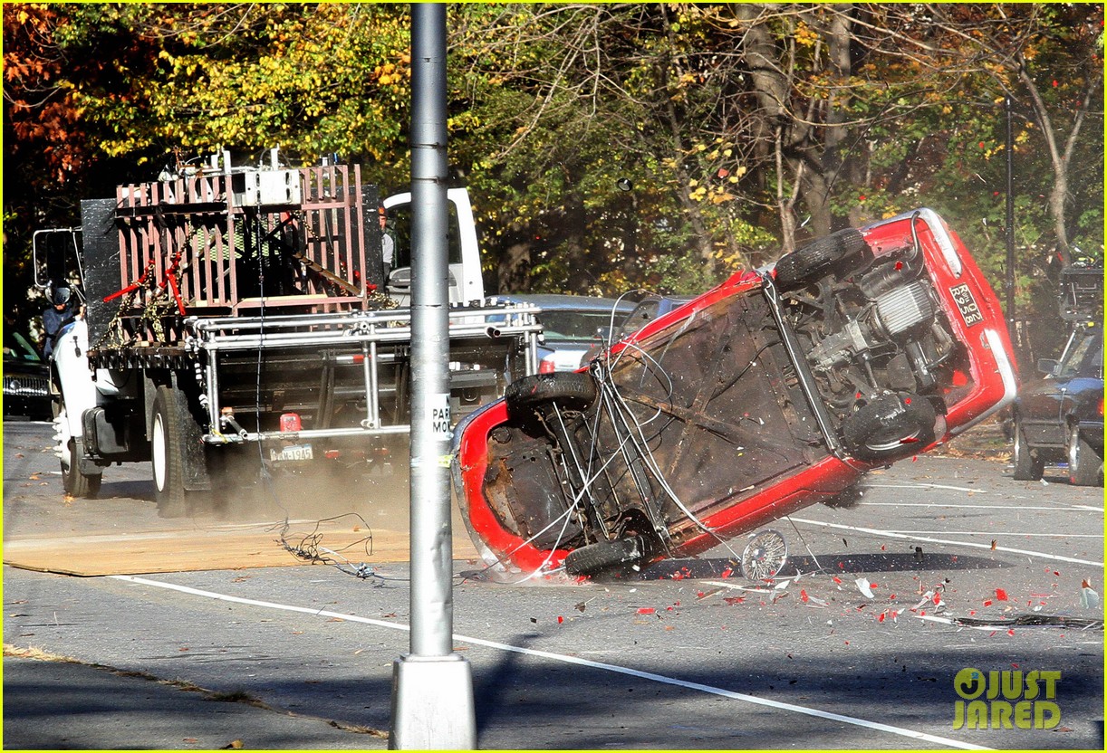 Ben Stiller Films a Car Crash Scene for 'Zoolander 2' in NYC: Photo ...