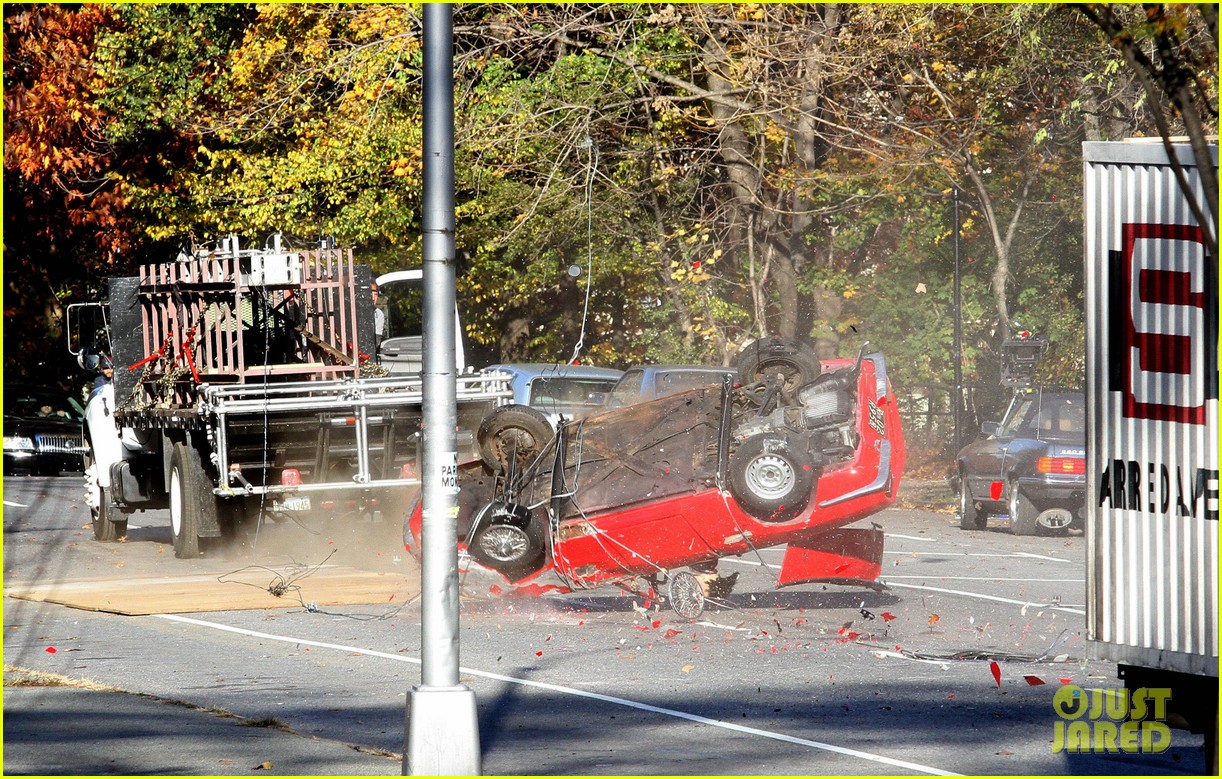 Ben Stiller Films a Car Crash Scene for 'Zoolander 2' in NYC: Photo ...