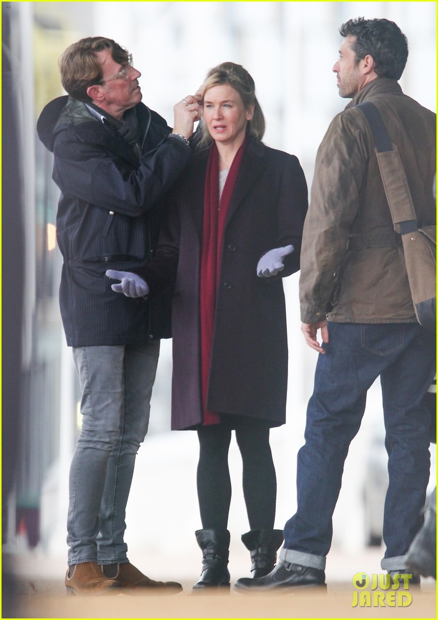 Renee Zellweger Gets Flirty with Patrick Dempsey on 'Bridget Jones' Set ...
