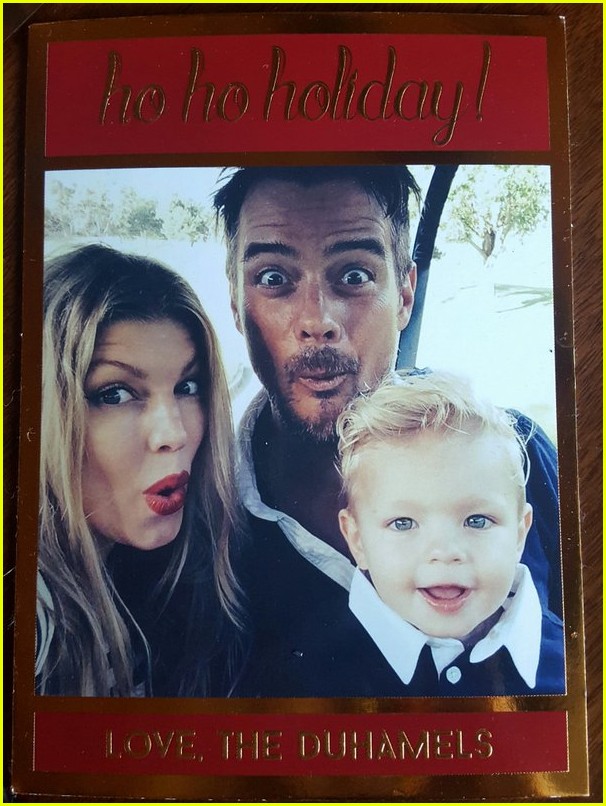 Fergie & Josh Duhamel Share Their Family's Christmas Card: Photo ...