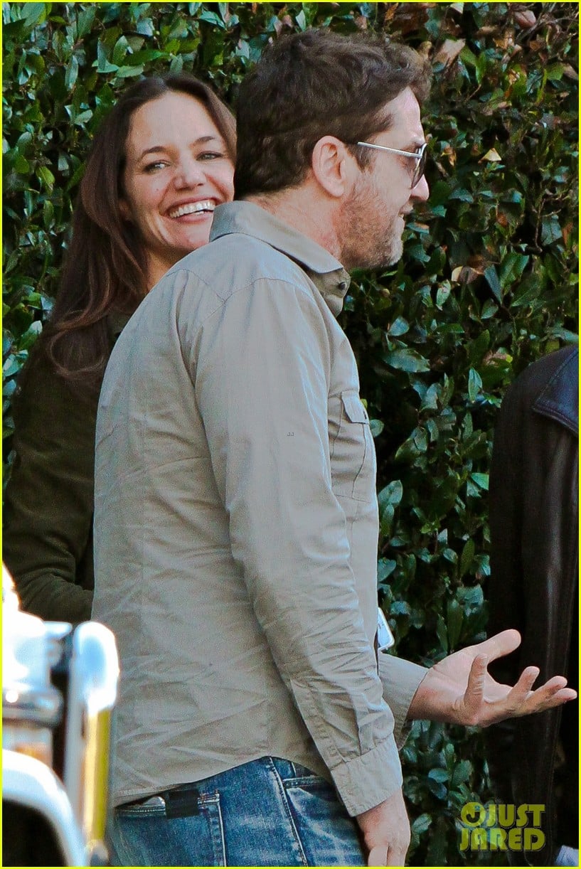 Gerard Butler Shares a Laugh with Girlfriend Morgan Brown After Lunch ...