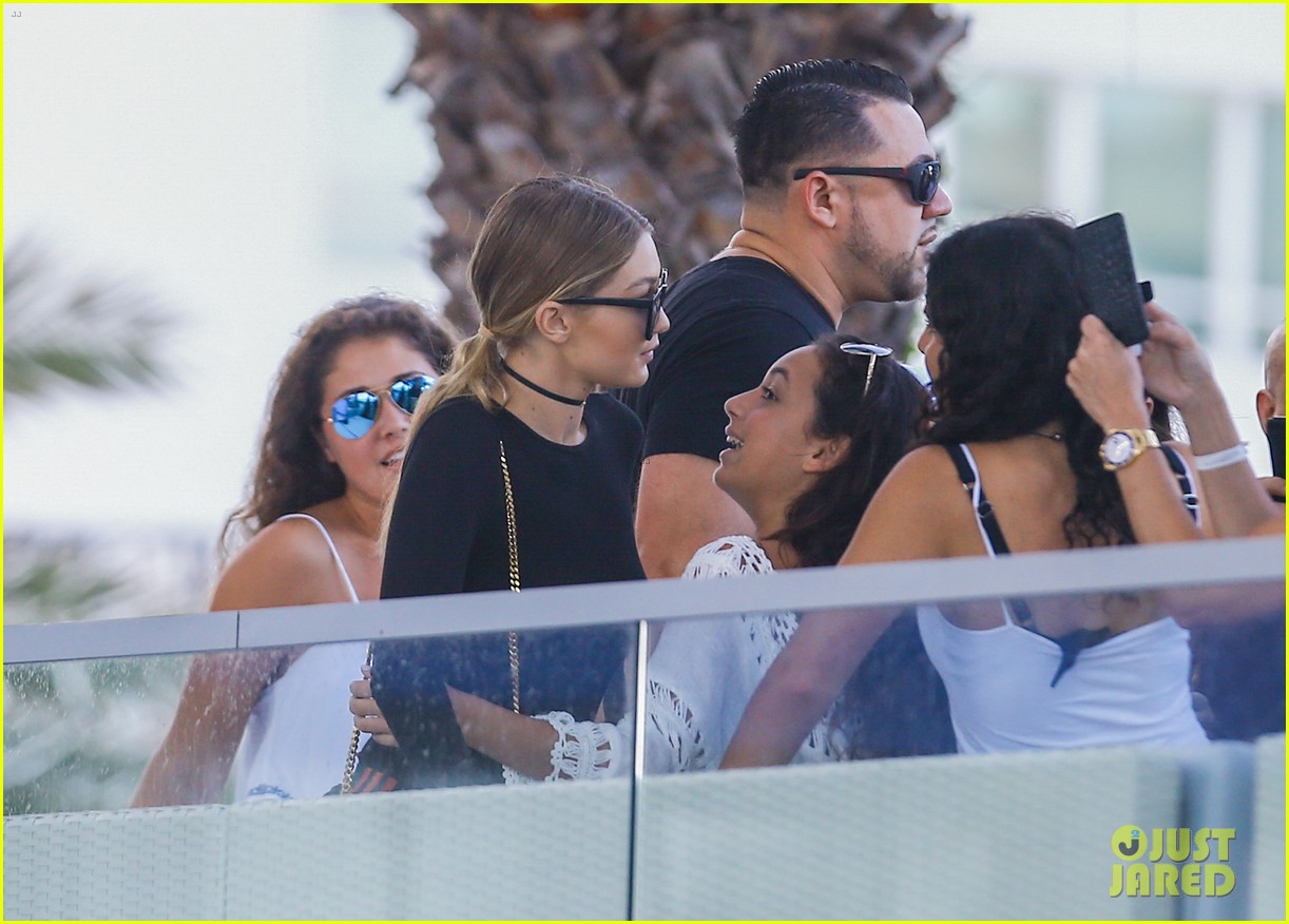 Photo: gigi hadid new years miami fans 07 | Photo 3541196 | Just Jared ...