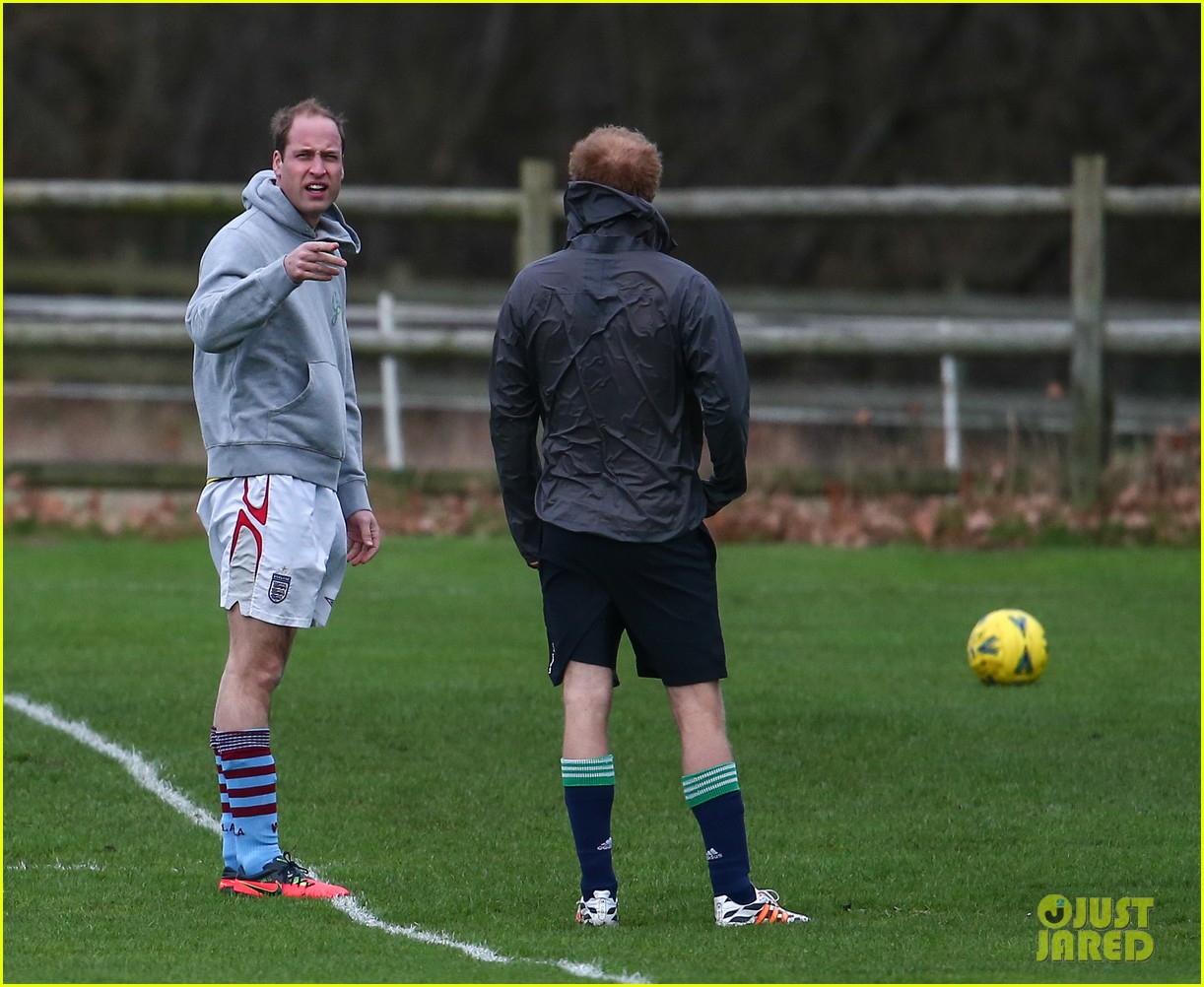Prince William & Prince Harry Compete in Annual Christmas Eve Soccer ...