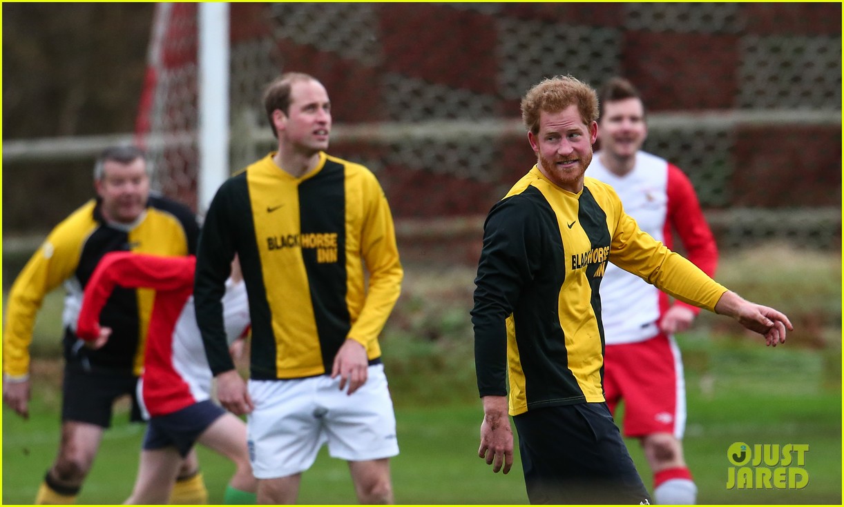 Prince William & Prince Harry Compete in Annual Christmas Eve Soccer ...