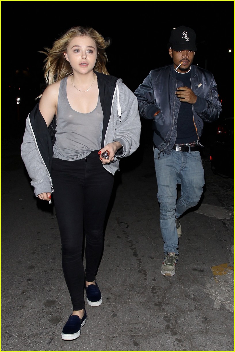 Chloe Moretz Seen Leaving Nightclub With Chance the Rapper: Photo ...
