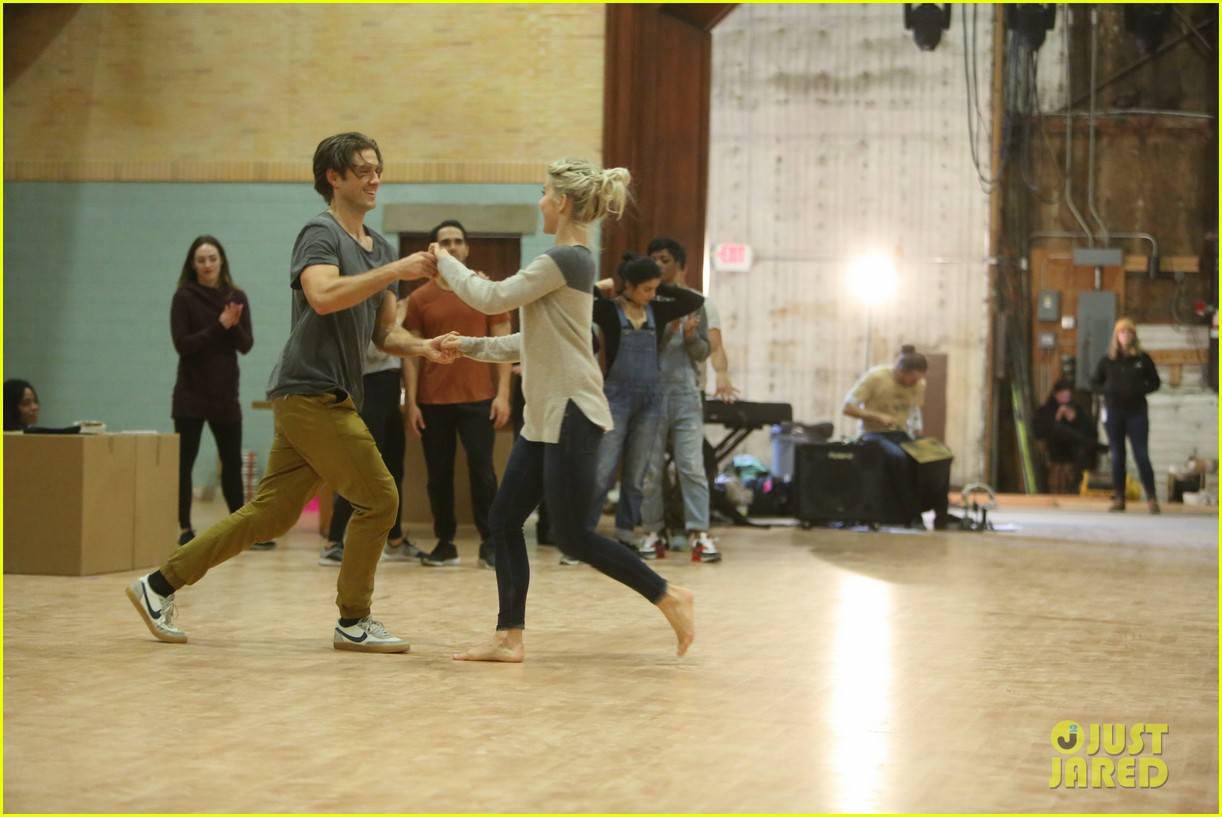 Aaron Tveit & Carlos PenaVega Get Ready To Race In 'Grease: Live' BTS ...