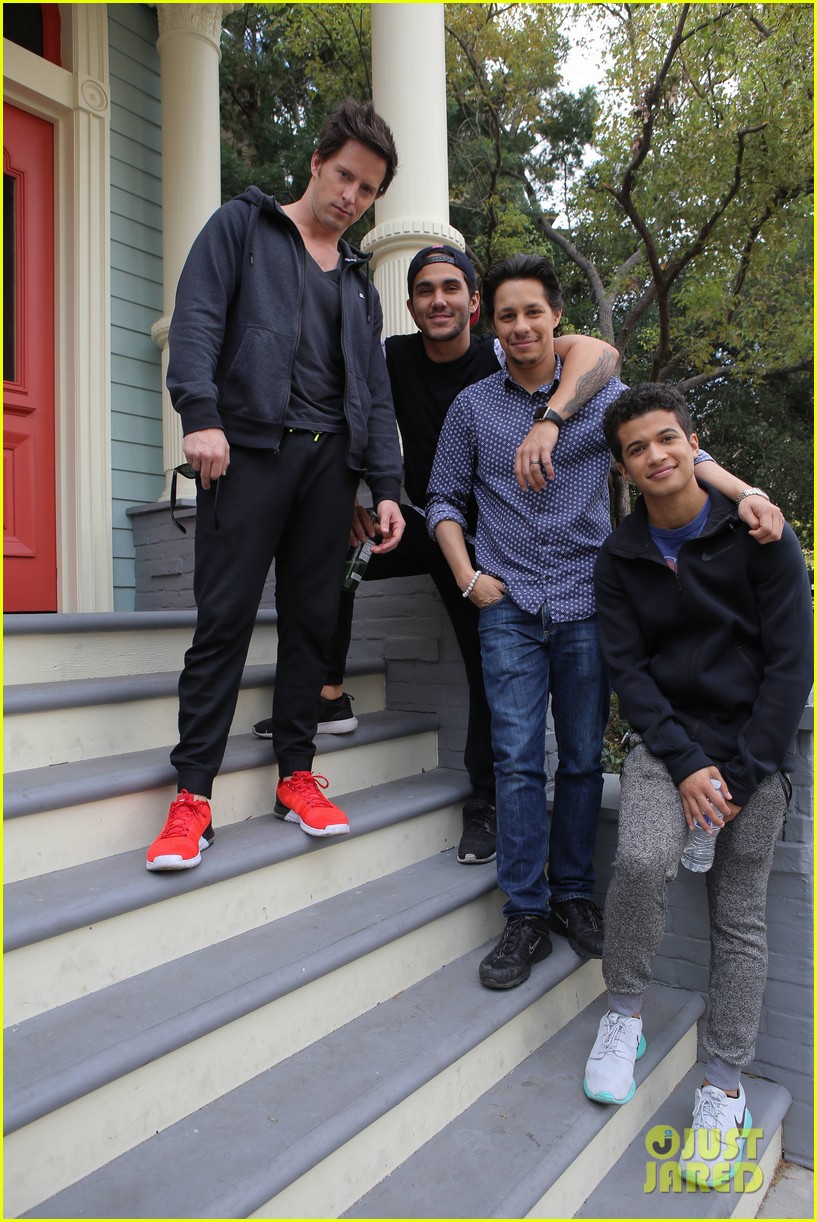 Aaron Tveit & Carlos PenaVega Get Ready To Race In 'Grease: Live' BTS ...