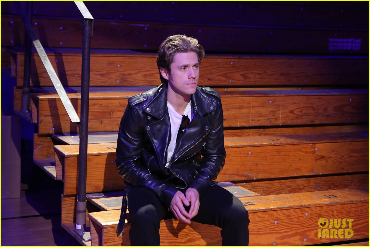 Aaron Tveit & Carlos PenaVega Get Ready To Race In 'Grease: Live' BTS ...