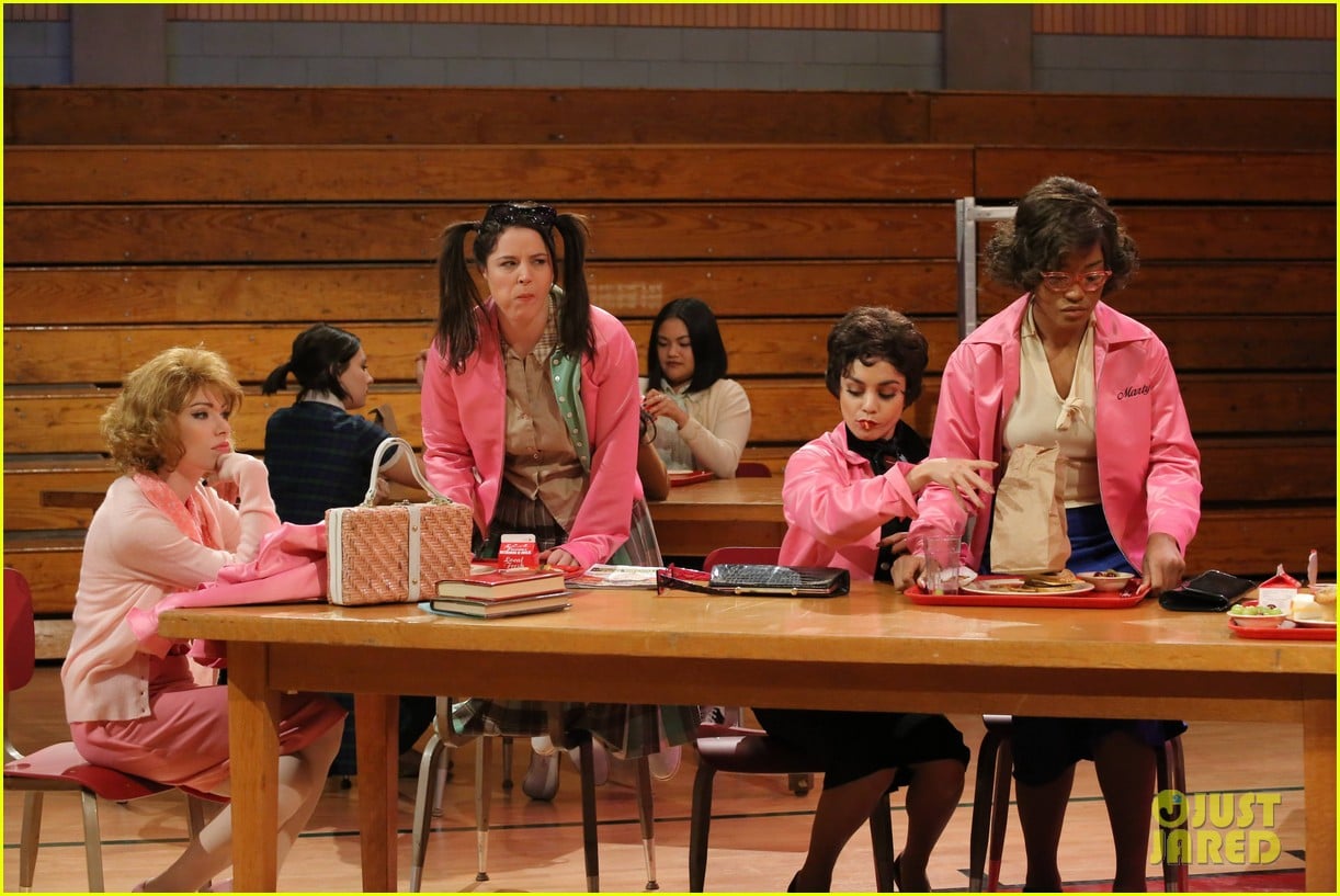 Aaron Tveit & Carlos PenaVega Get Ready To Race In 'Grease: Live' BTS ...