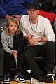 Chris Martin & Lookalike Son Moses Watch the Lakers Court Side!: Photo ...