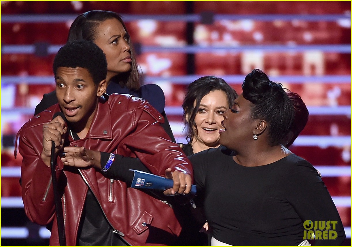 Random Guy Storms Stage During 'The Talk' Acceptance Speech at People's ...