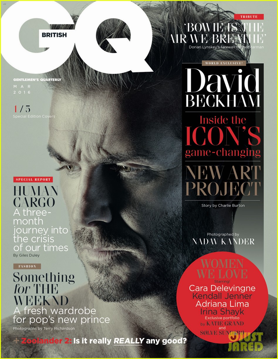 David Beckham Sports 5 Different Looks for 'British GQ' Covers: Photo ...